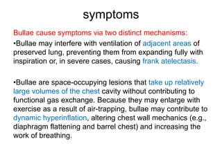 Approach to Bullous lung disease | PPT