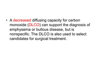 Approach to Bullous lung disease | PPT