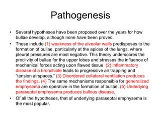 Approach to Bullous lung disease | PPT