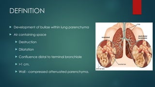 Bullous Lung Disease – Clinical, Radiological and Surgical Perspectives ...