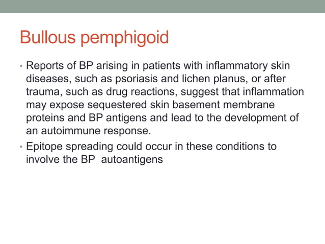 BULLOUS SKIN DISORDERS.ppt | Skin and Dermatology | Diseases and Conditions