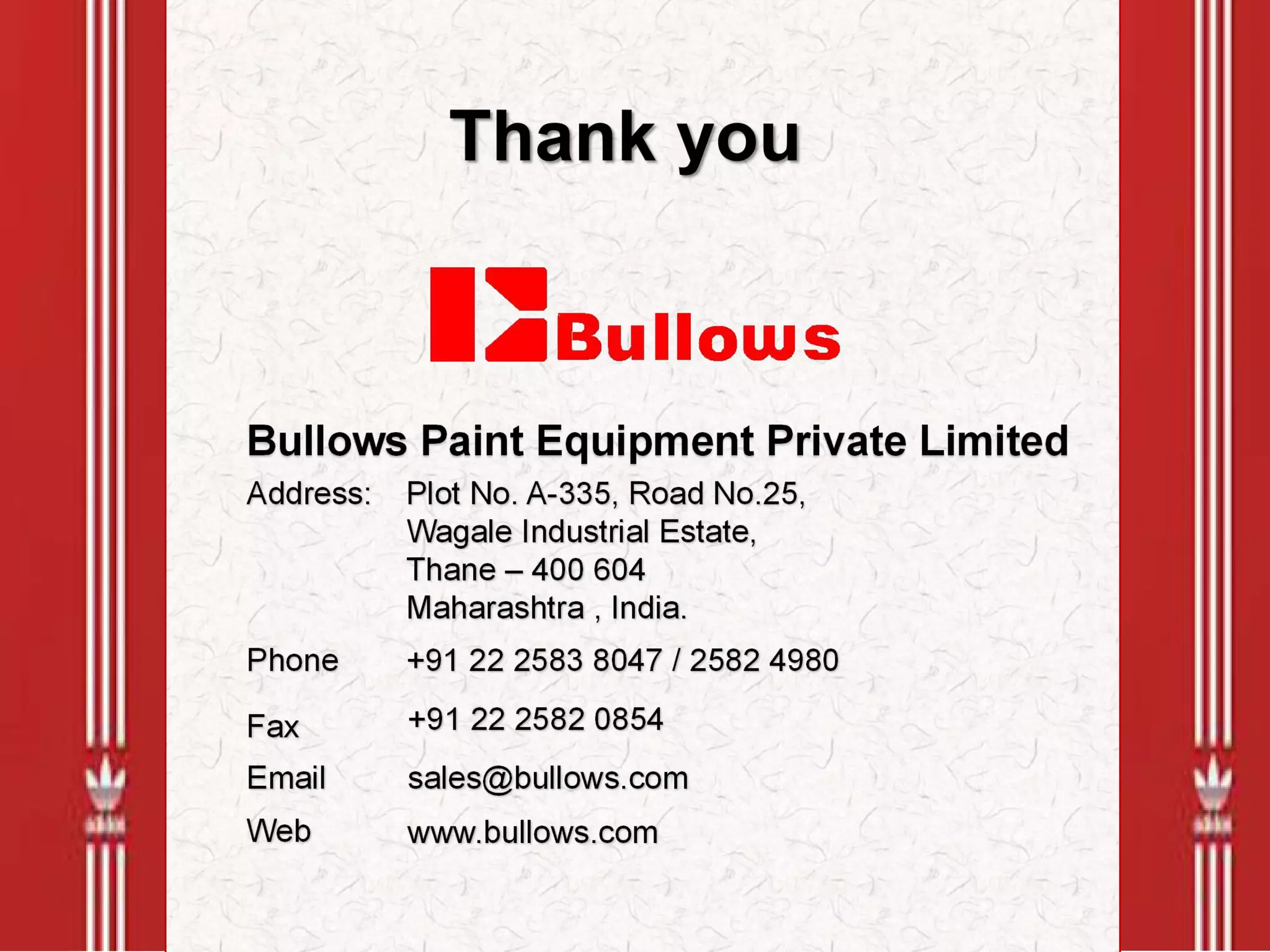 Bullows Product Profile | PPT