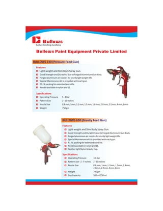 Bullows product catalog | PDF