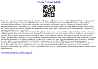 Bullshit | PDF