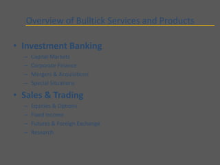 Who is Bulltick | PPTX | Business Banking & Finance | Business