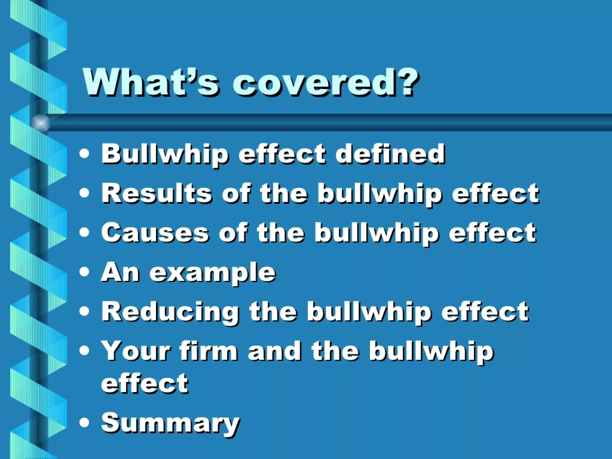Bullwhip effect | PDF