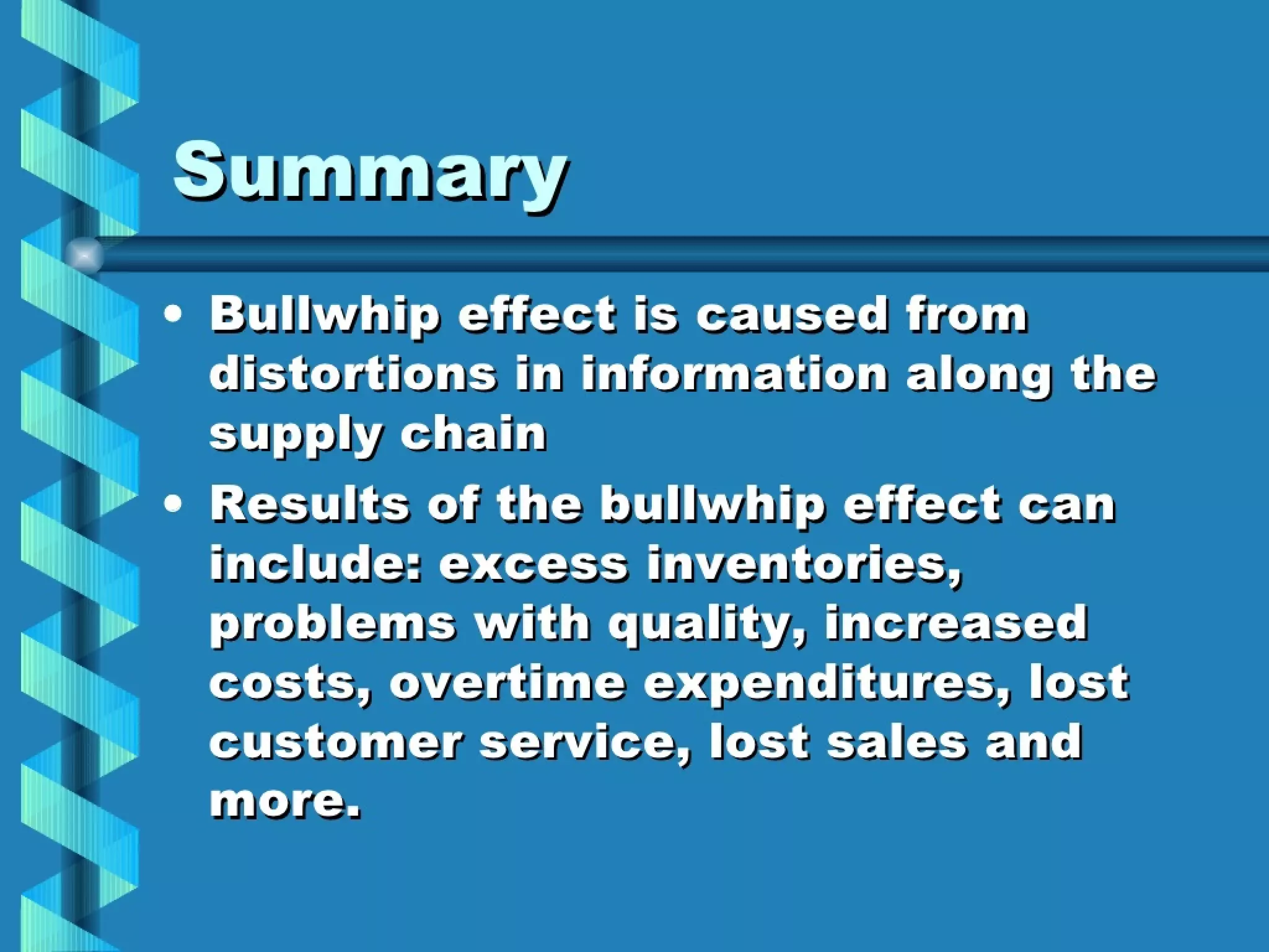 Bullwhip effect | PPT