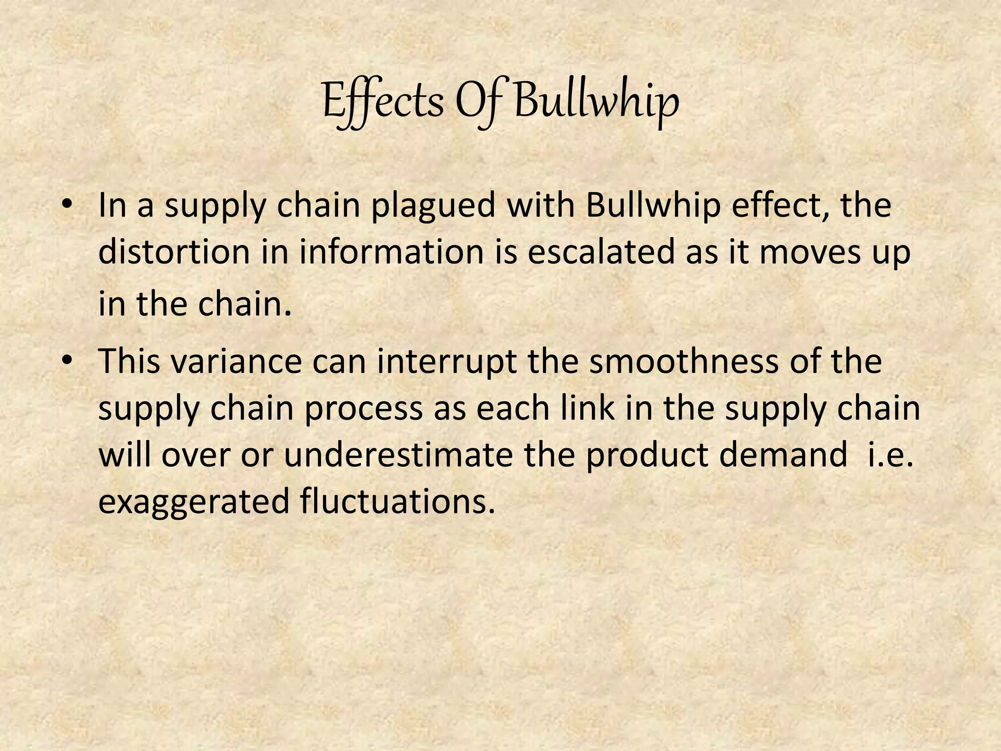 Bullwhip effect ppt | PPTX