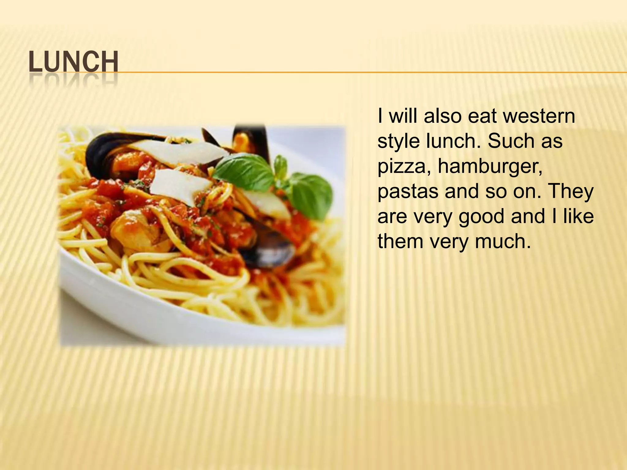 My Daily Food | PPTX