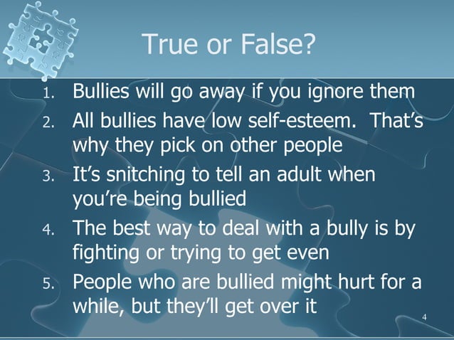 6th grade Bully Presentation | PPT | Crime & Harmful Acts to ...