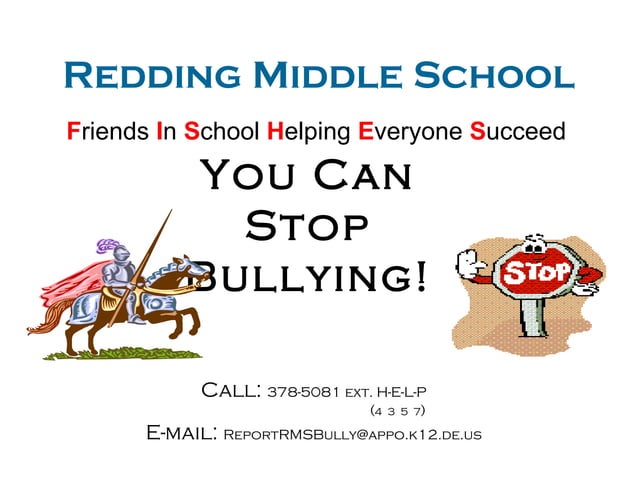 Bully Reporting Card | PPT