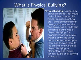 Bullying | PPTX | Crime & Harmful Acts to Individuals, Society & Human ...