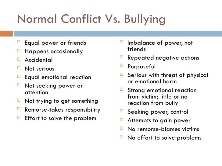 Bullying Vs Conflict Chart Girl Scouts Pinterest