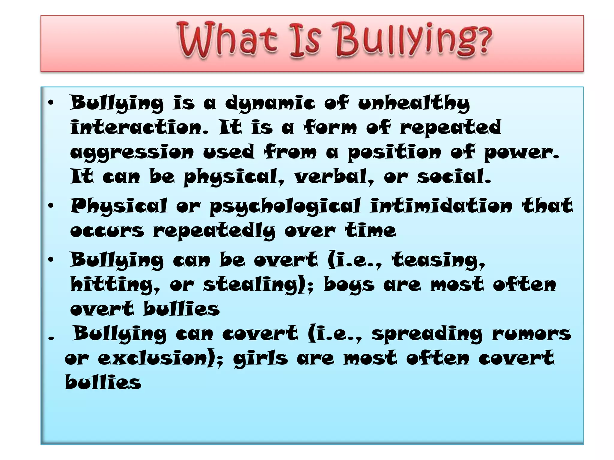 Preventing School Bullying | PPTX