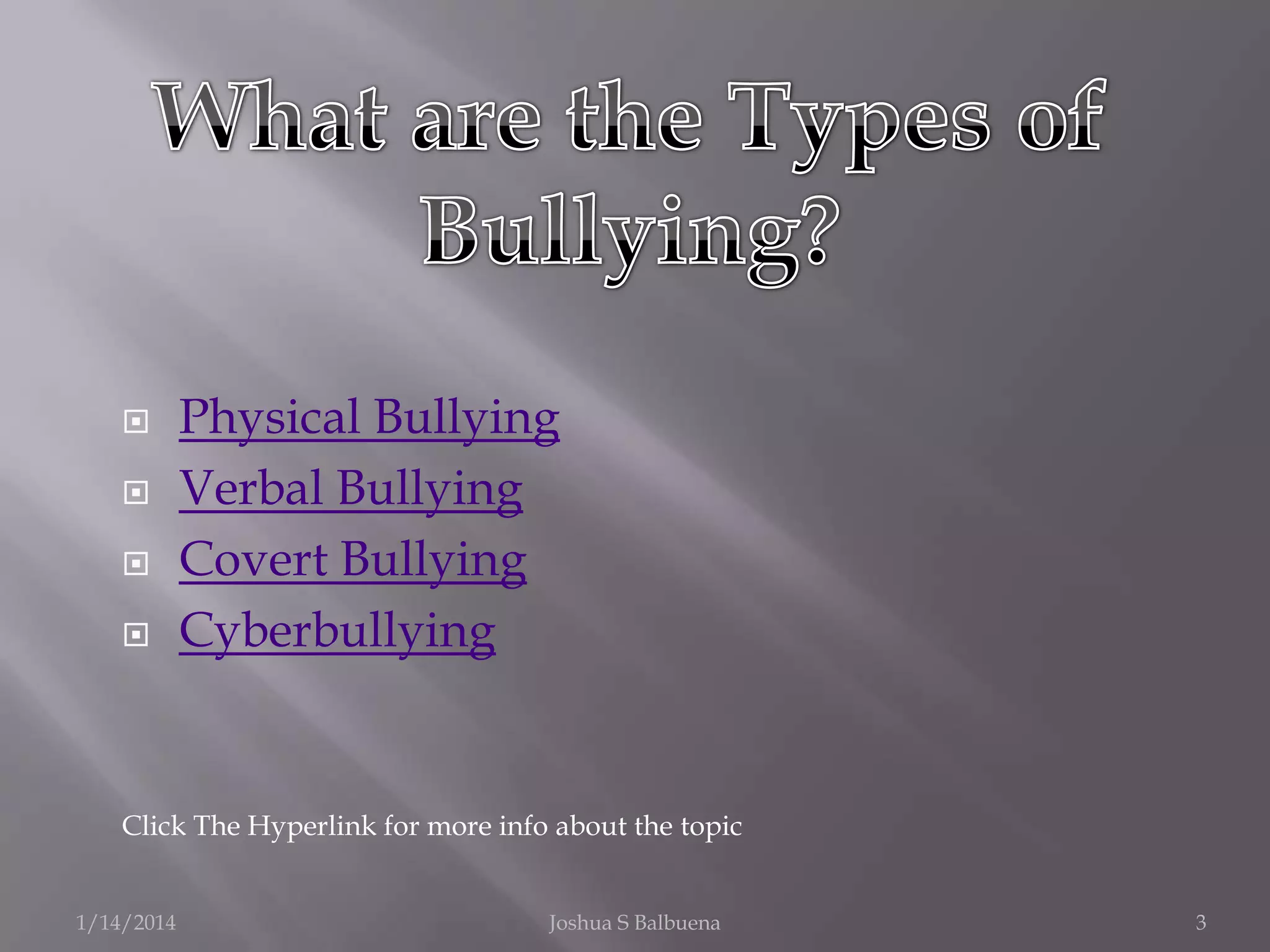 Bullying | PPTX