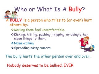 Types of Bullying | PPTX