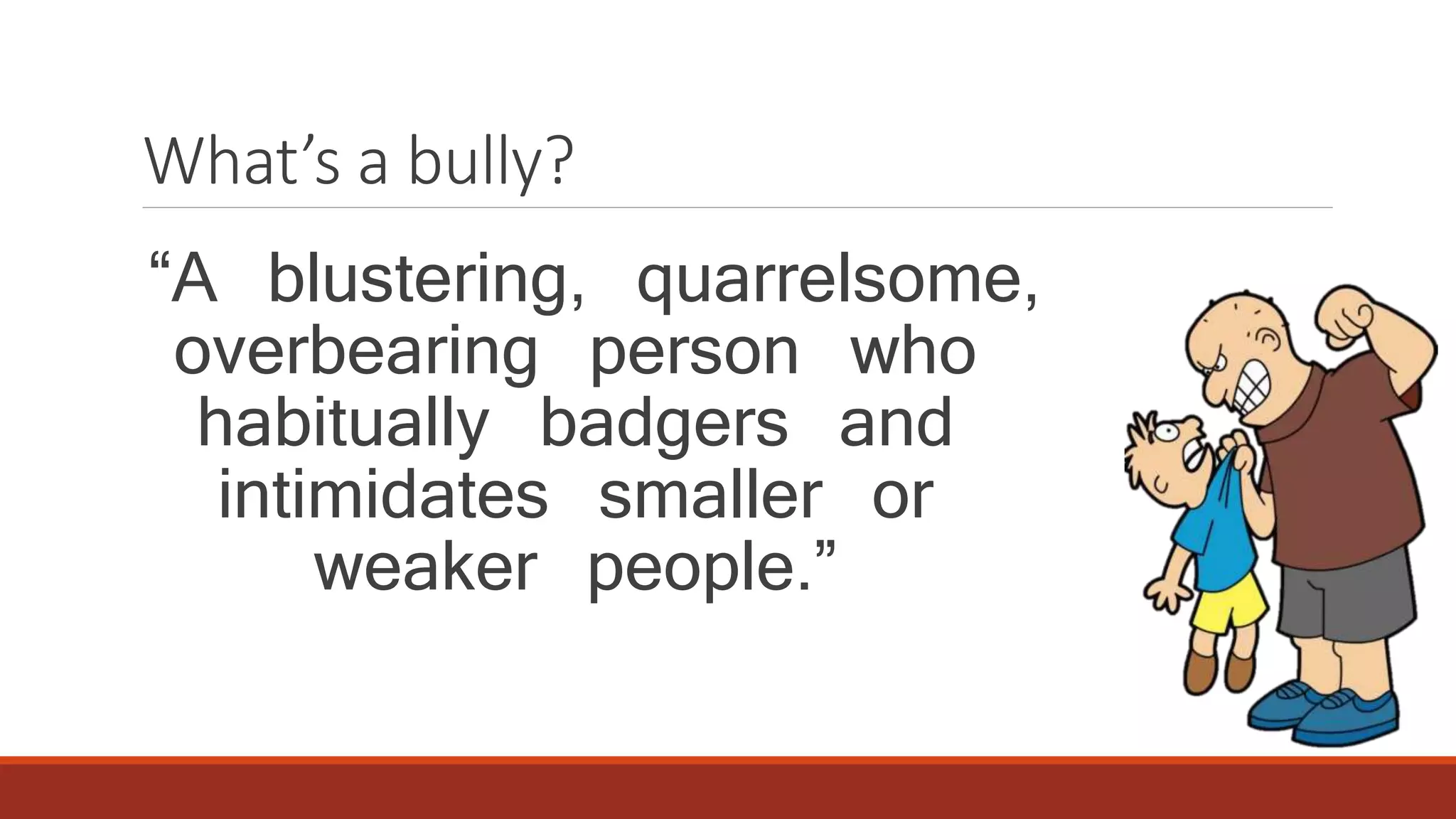 Problems of Well-Being: Bullying | PPTX