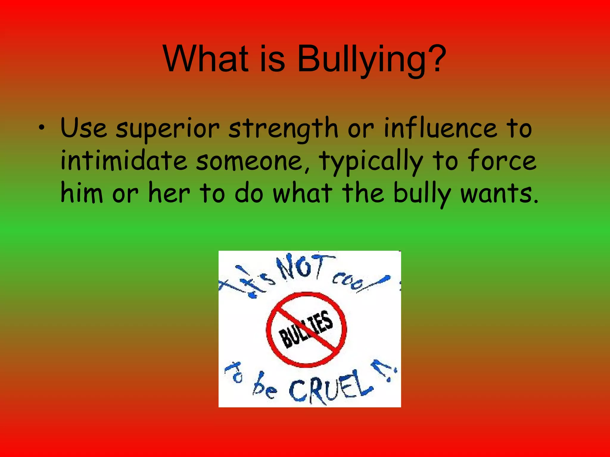 Bullying and Cyber bullying explained | PPT
