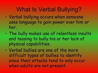 Bullying and Cyber bullying explained | PPT
