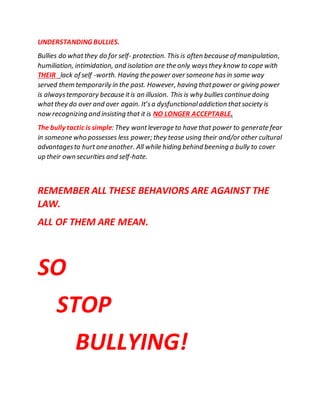 Bullying | PDF