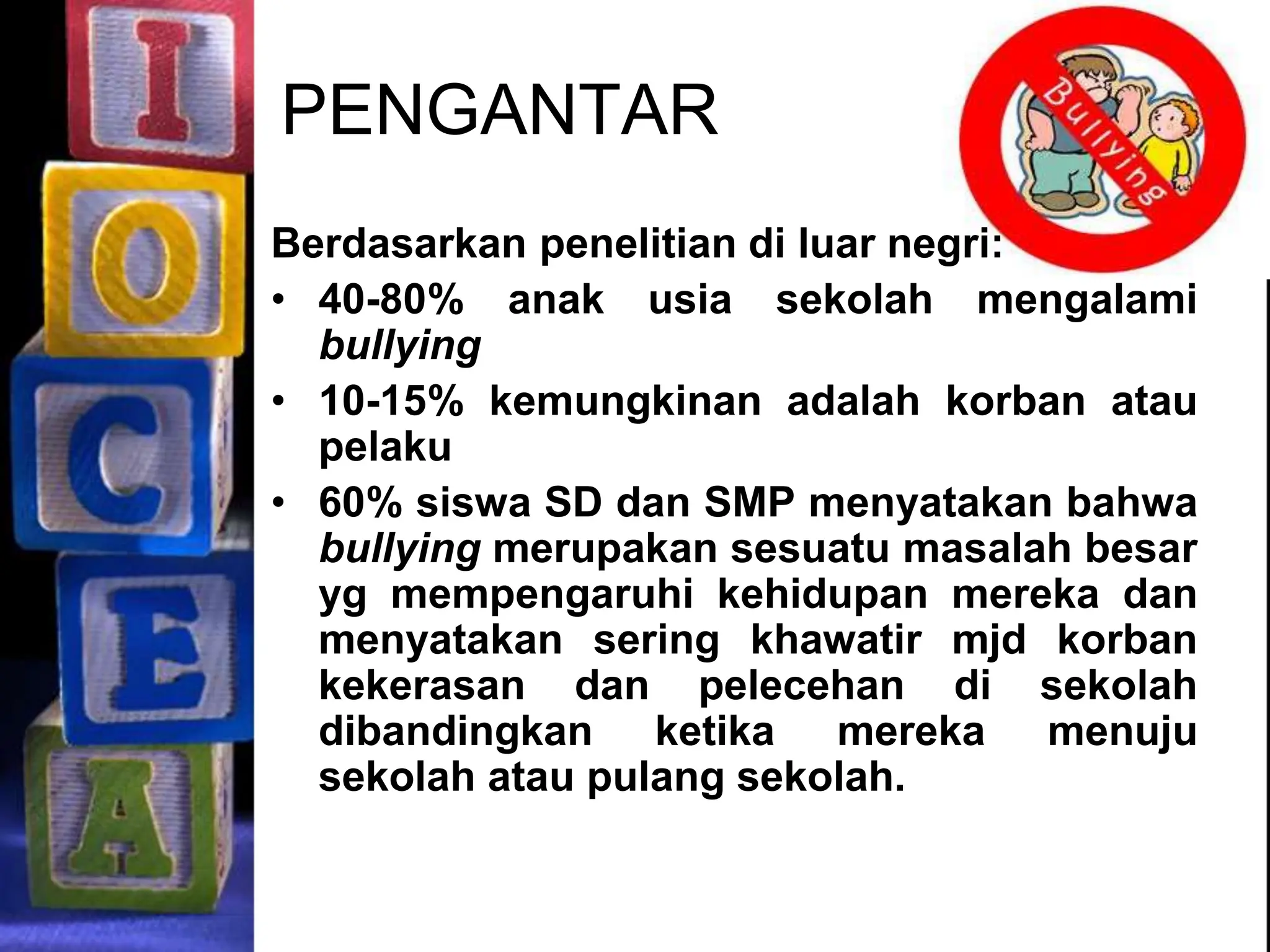 Perundungan di sekolah dan cara mengtasinya | PPT