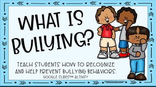 powerpoint on bullying and how to handle | PPTX