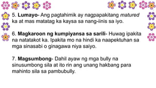 bullying-tagalog.pdf presentation for classroom | PDF