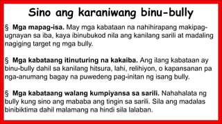 bullying-tagalog.pdf presentation for classroom | PDF