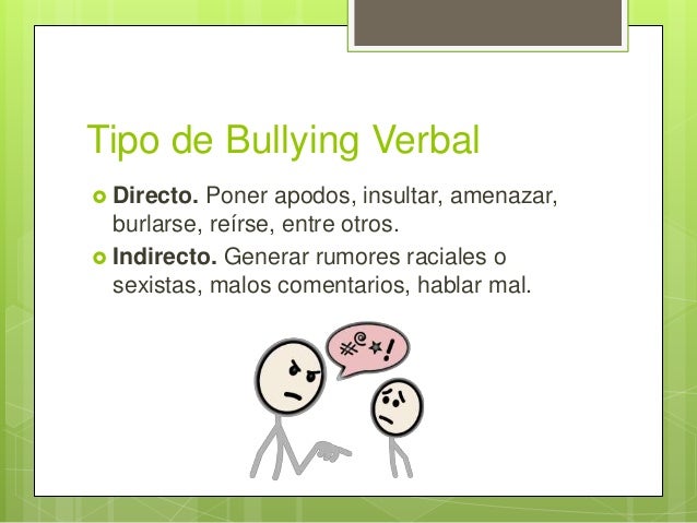 Bullying verbal