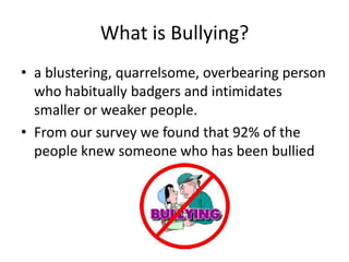 Bullying2 | PPTX | Crime & Harmful Acts to Individuals, Society & Human ...