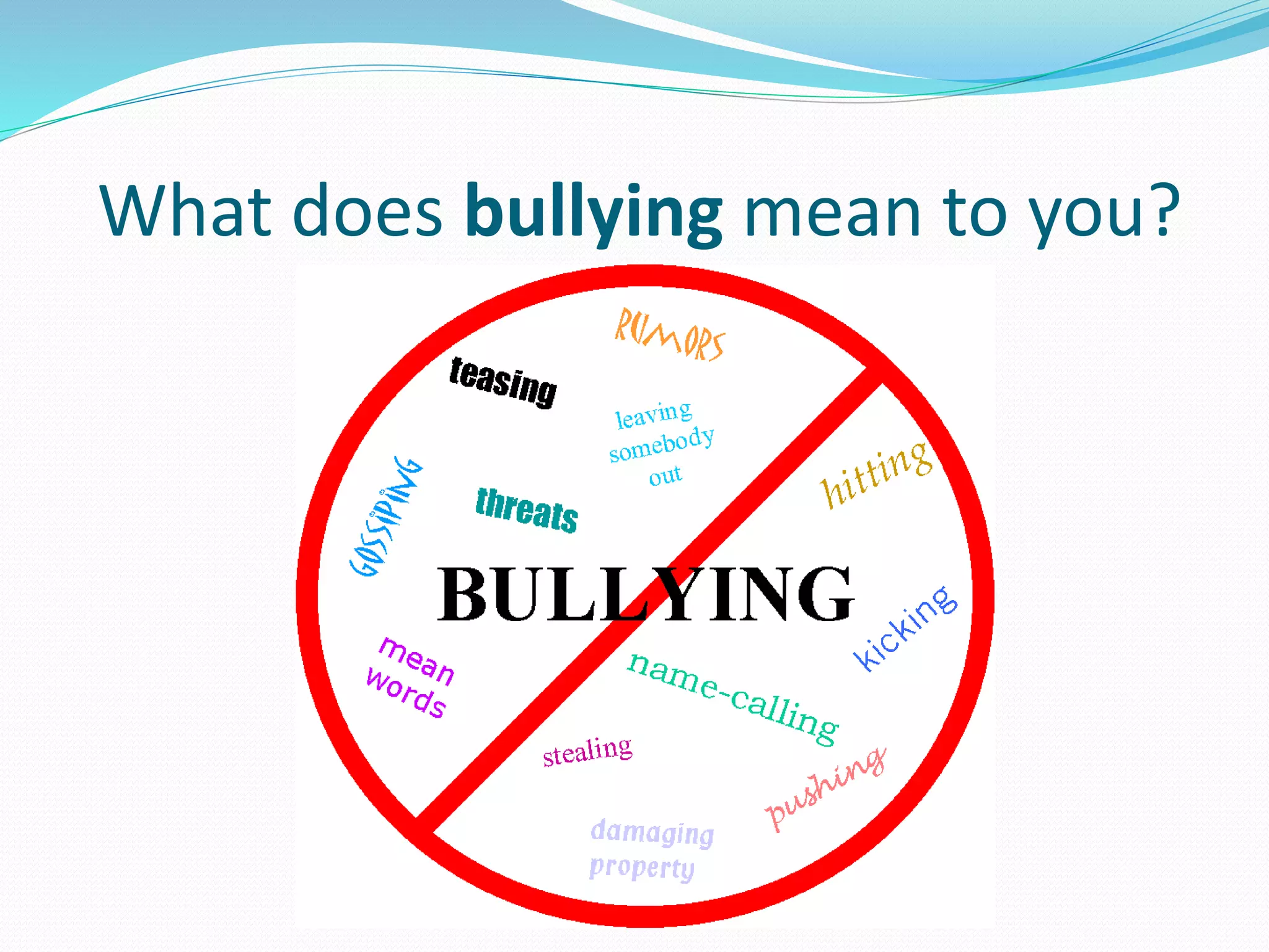 Bullying and bully prevention | PPTX | Crime & Harmful Acts to ...