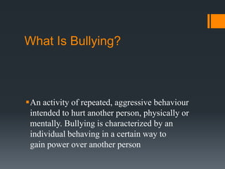 Bullying [autosaved] | PPT