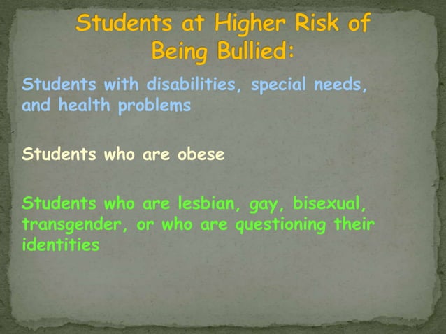 Bullying basics, Jan Perry Evenstad | PPTX