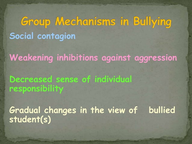 Bullying basics, Jan Perry Evenstad | PPTX
