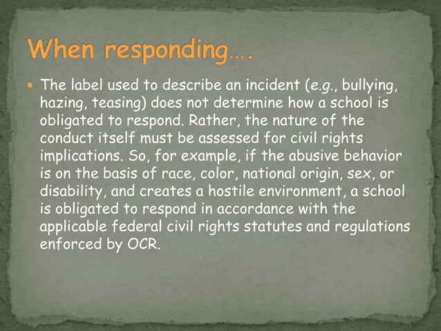 Bullying basics, Jan Perry Evenstad | PPTX