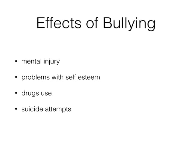 Bullying causes and effects | PDF