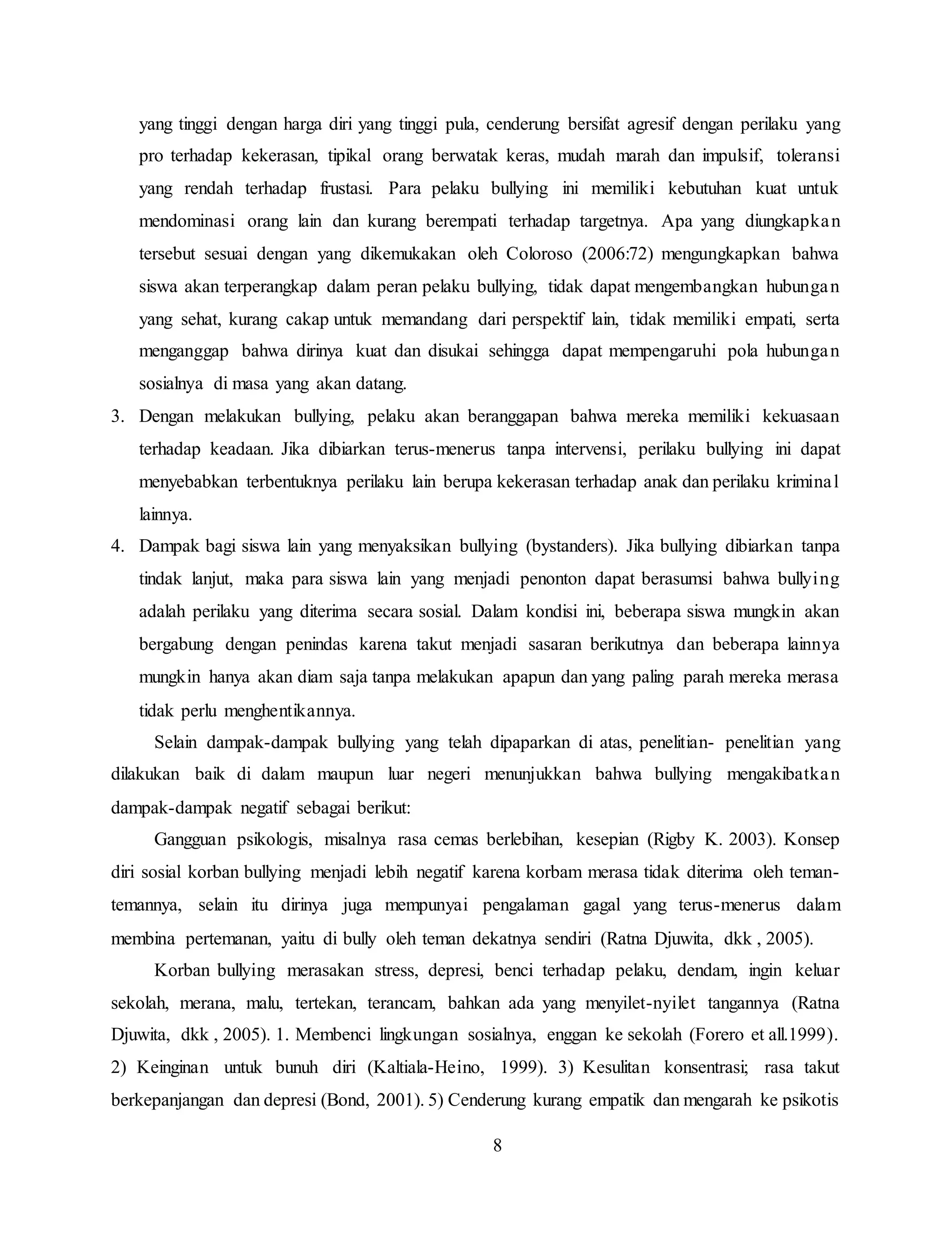 makalah bullying | DOCX