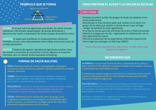 Folleto informativo sobre el bullying PDF | PDF