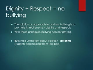 Bullying In School FW Johnson School | PDF