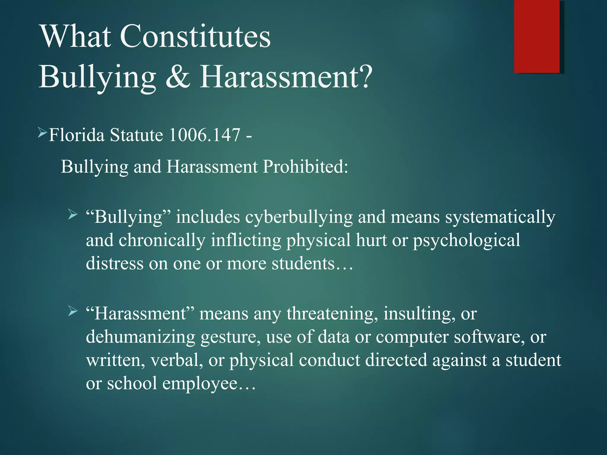 Bullying and Harassment: How Informed Are We? | PPT