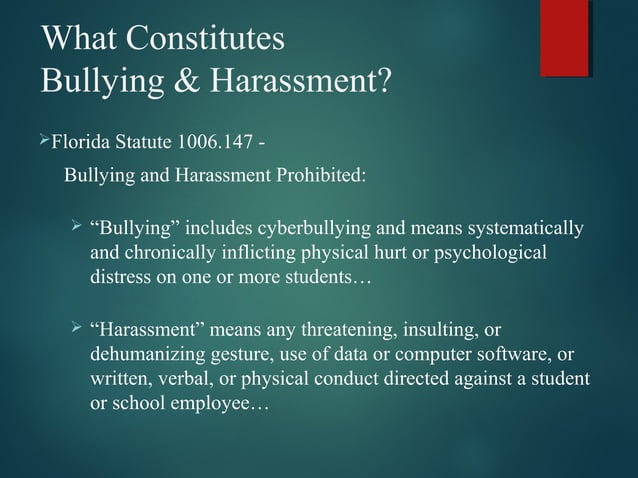 Bullying and Harassment: How Informed Are We? | PPT