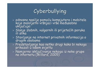 Bullying i cyberbullying | PDF
