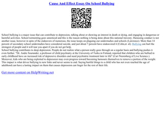 Bullying In School | PPT