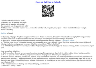 Bullying In School | PPT