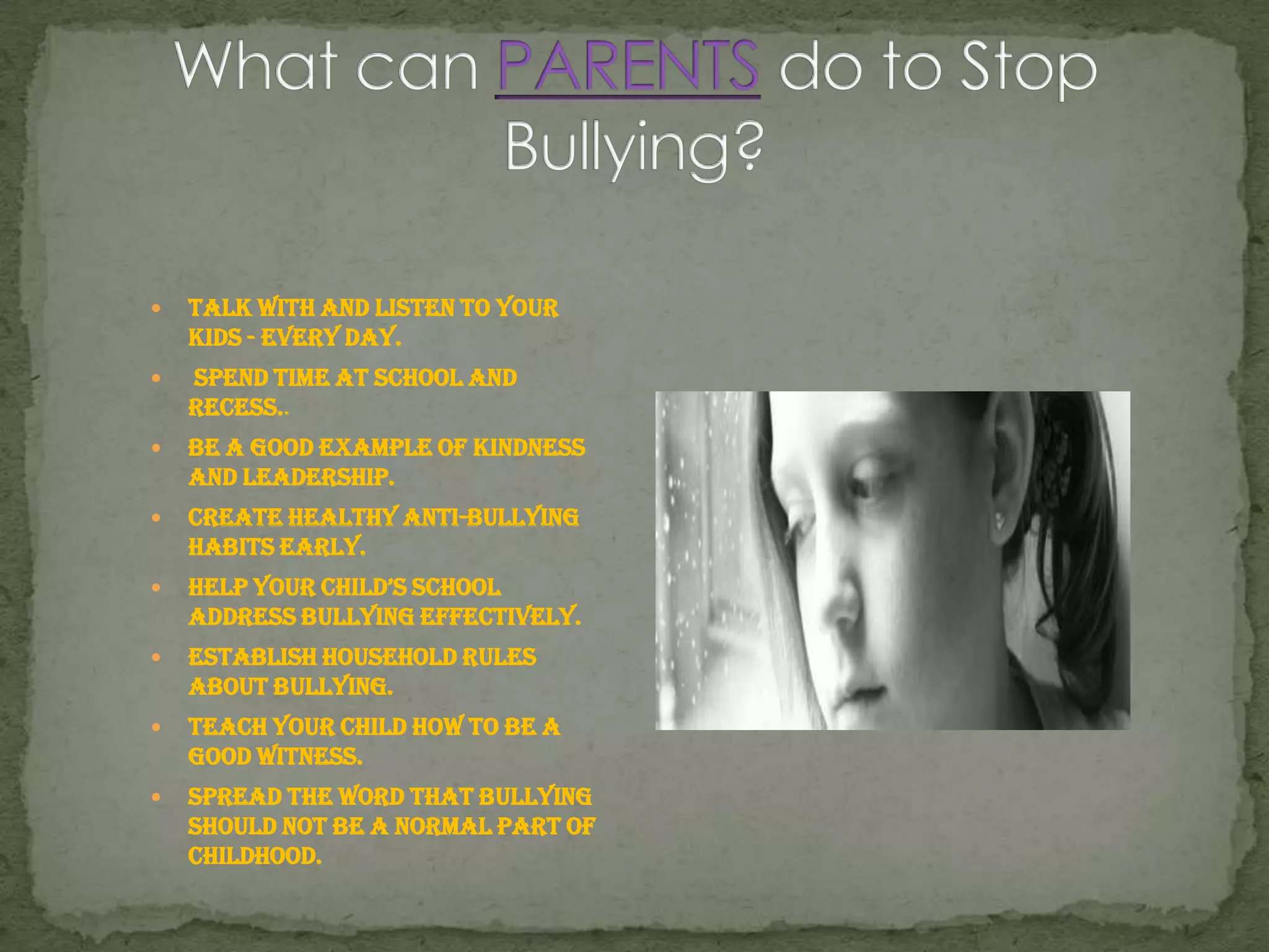 Bullying in schools | PPTX