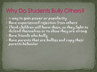 Bullying in schools | PPTX