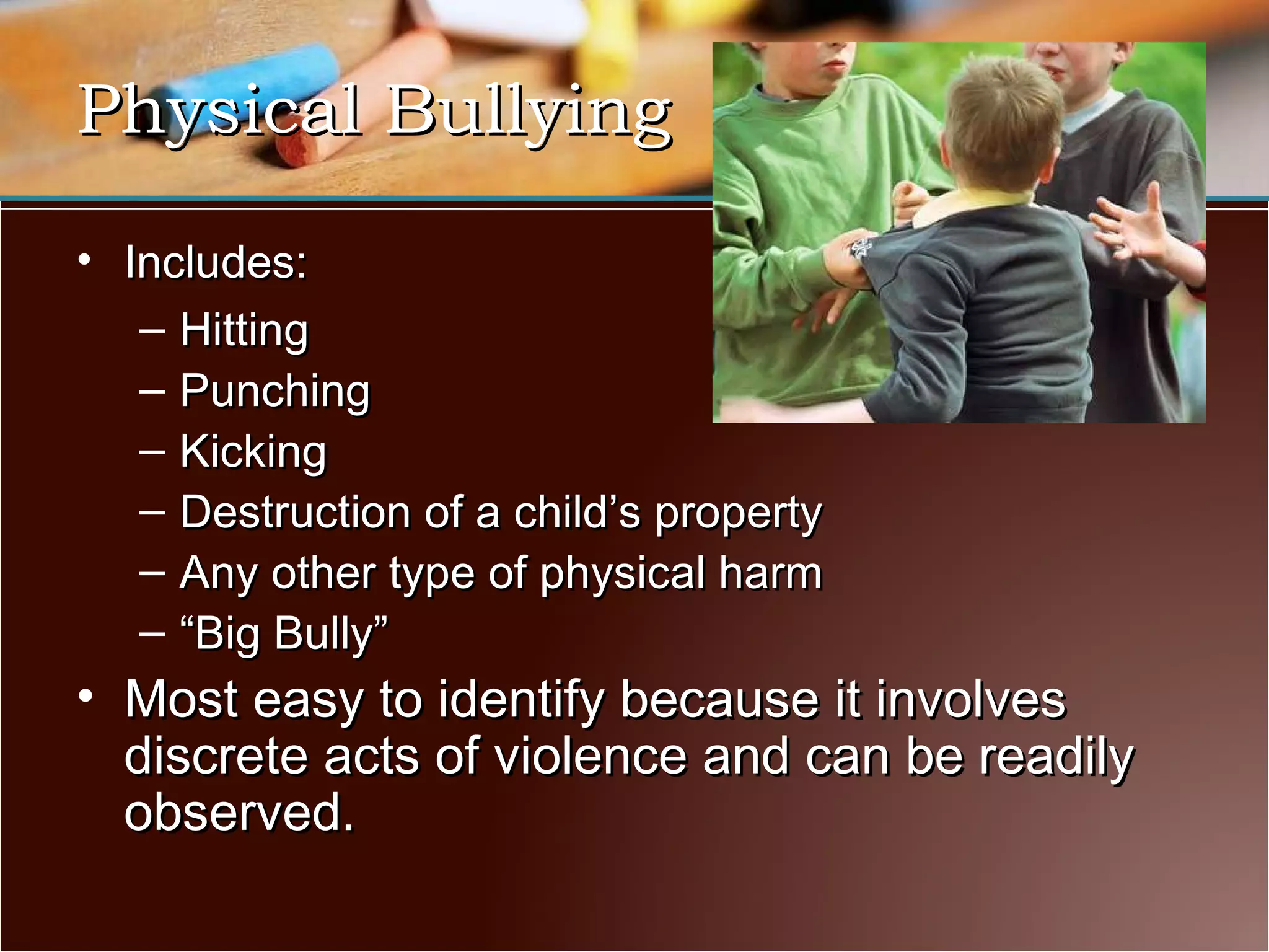 Bullying In Schools Educ 350 | PPT