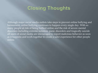 Bullying in social media presentation | PPTX