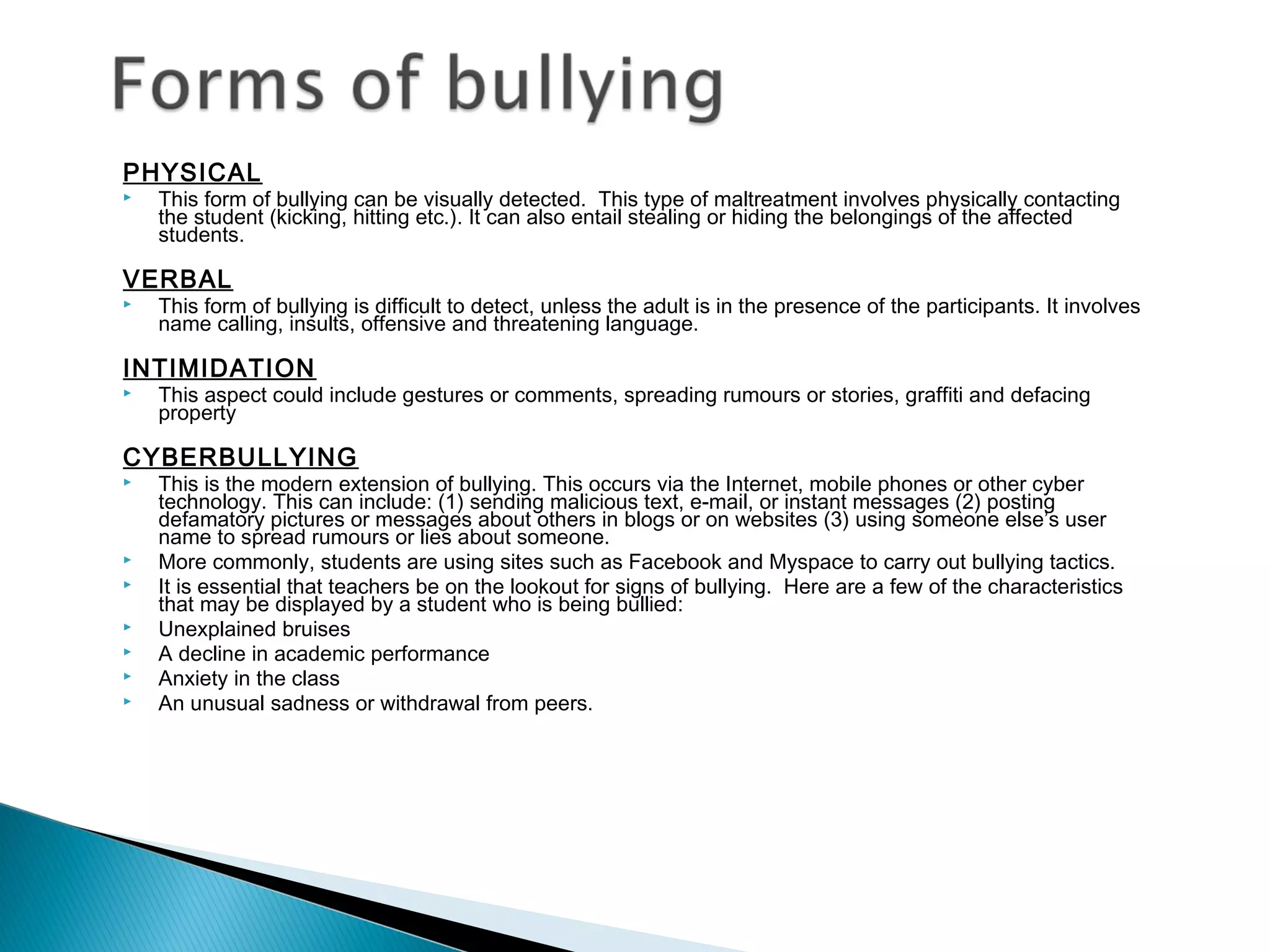 Bullying in the classroom (2) | PPT