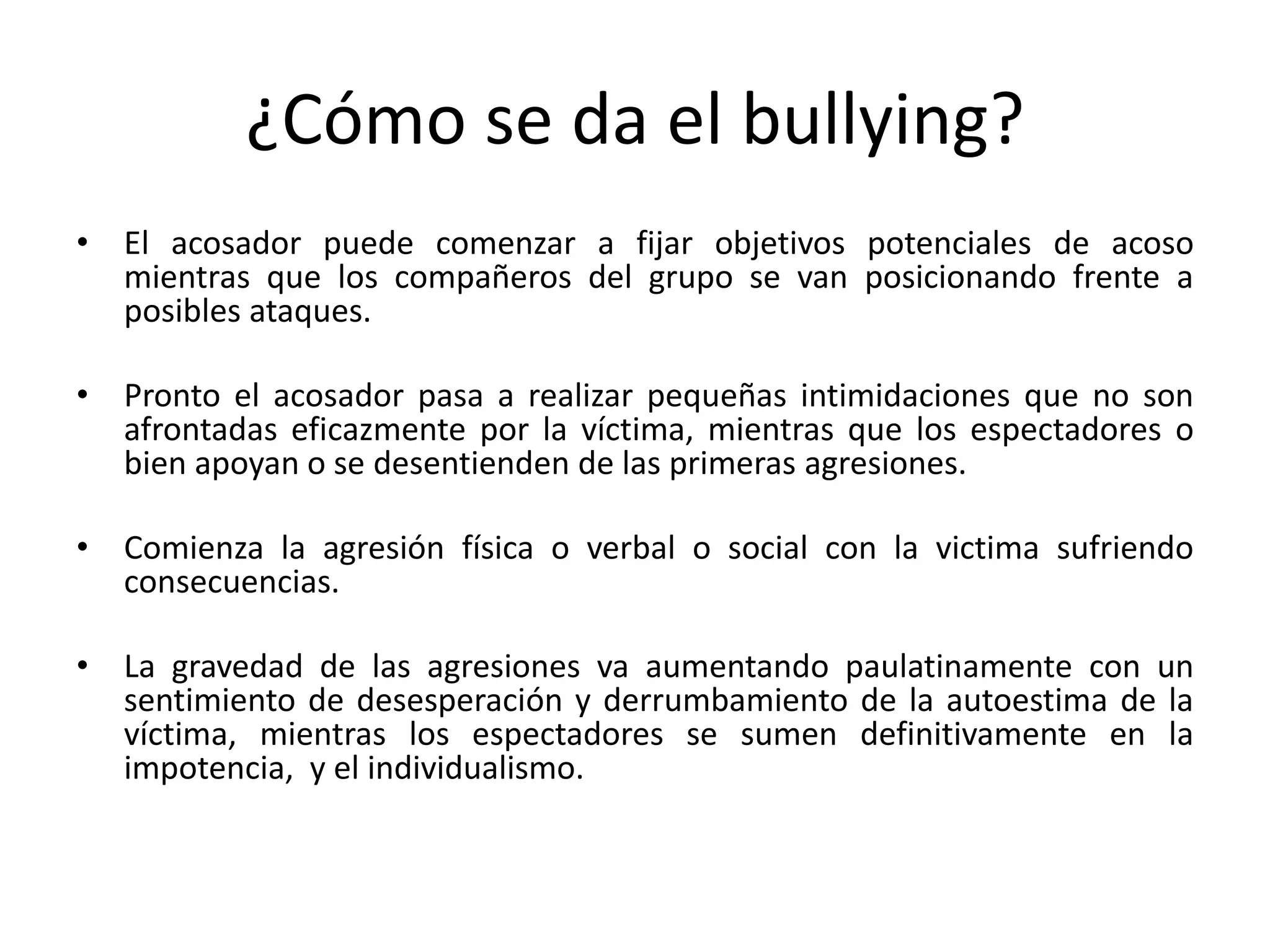 Bullying o acoso escolar | PPTX